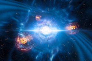Kollision von Neutronensternen erzeugt schwere Elemente